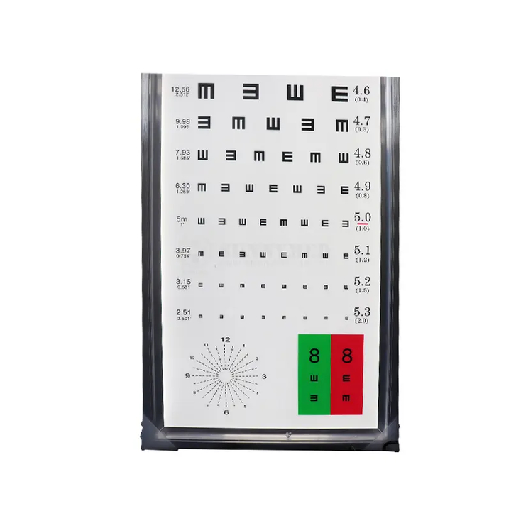 LED Vision Ophthalmic Visual Acuity Chart For 5m Distance