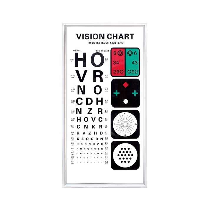 Optometry Equipment 5M Multifunction Eye Chart Visual Acuity Chart with ...
